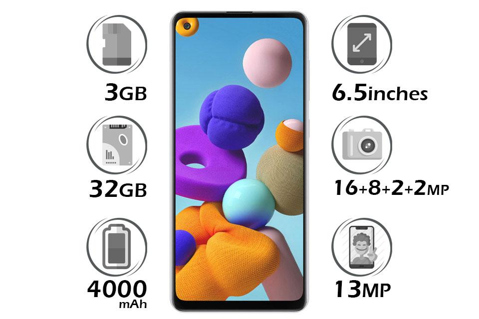 گوشی سامسونگ Galaxy A21 گنجایش 32GB - کوروشاپ